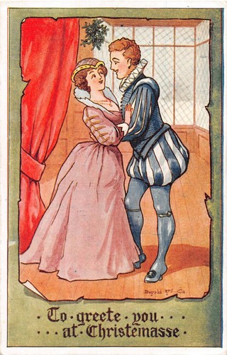 POSTCARD DONALD MCGILL TO GREETE YOU AT CHRISTEMASSE - COUPLE ...