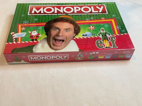 Monopoly NEW In Box Elf Will Ferrell Monopoly Board Game Christmas ...