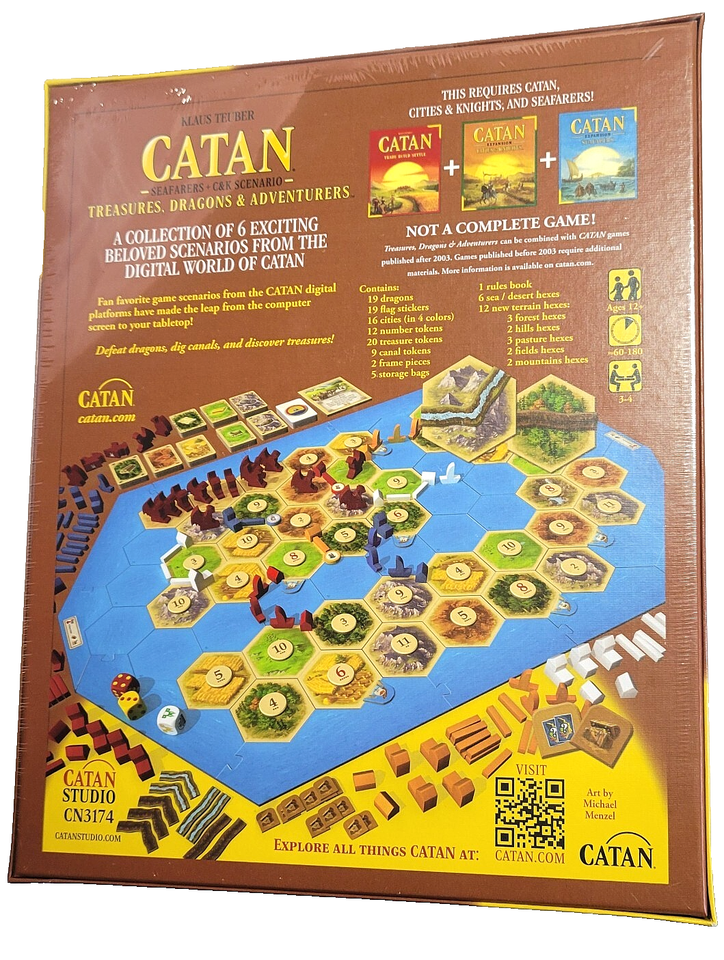 Catan Treasures, Dragons, & Adventurers Expansion: New Sealed | eBay