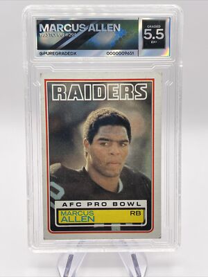 1983 Topps Football #294 Marcus Allen Raiders RC Rookie HOF PUREGRADEDX ...