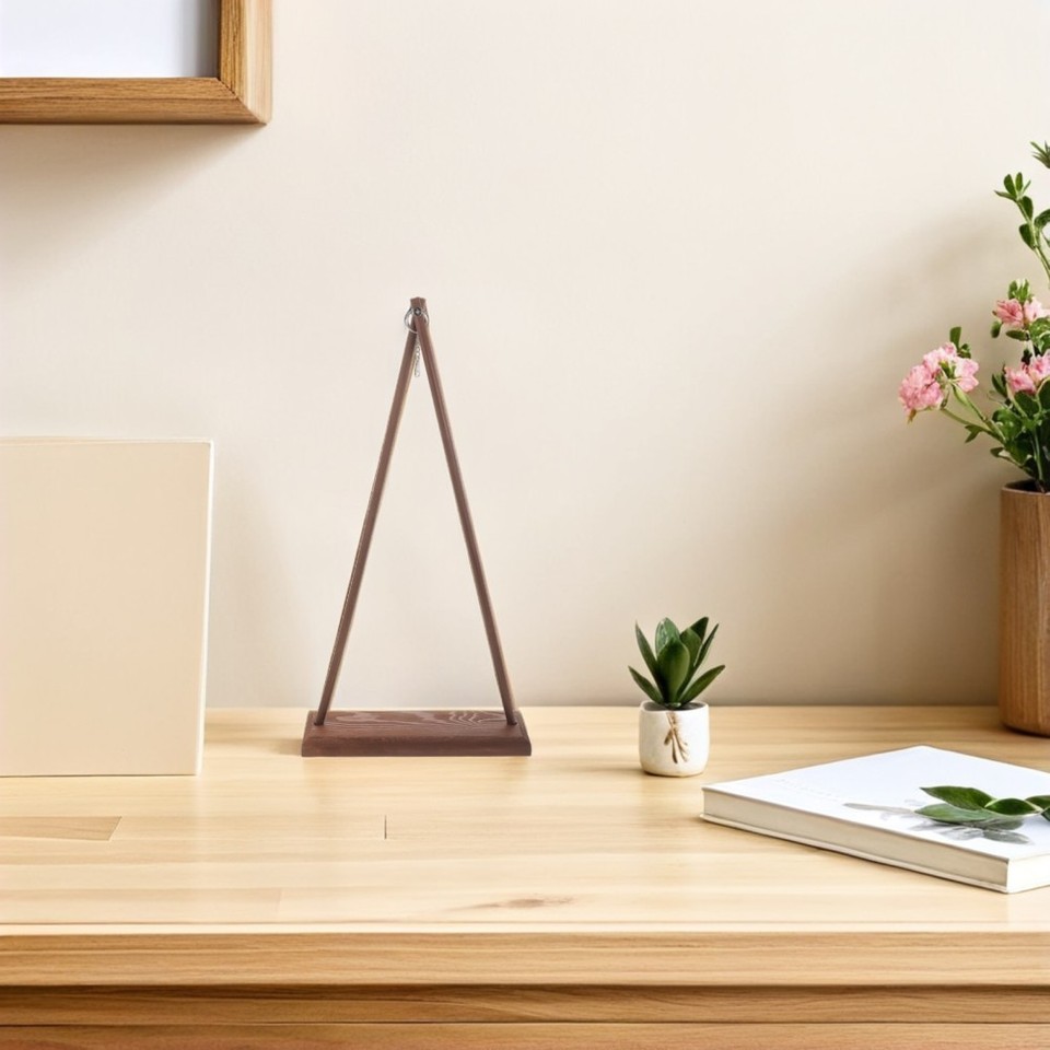 Wood Wind Chime Stand: Triangle Hanger With Hook For Hanging Vintage ...