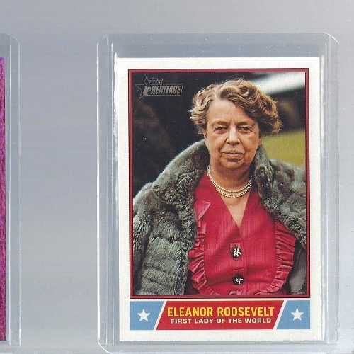 ELEANOR ROOSEVELT }}~{( "2025 TOPPS NOTABLE AMERICANS CARD" - white ...