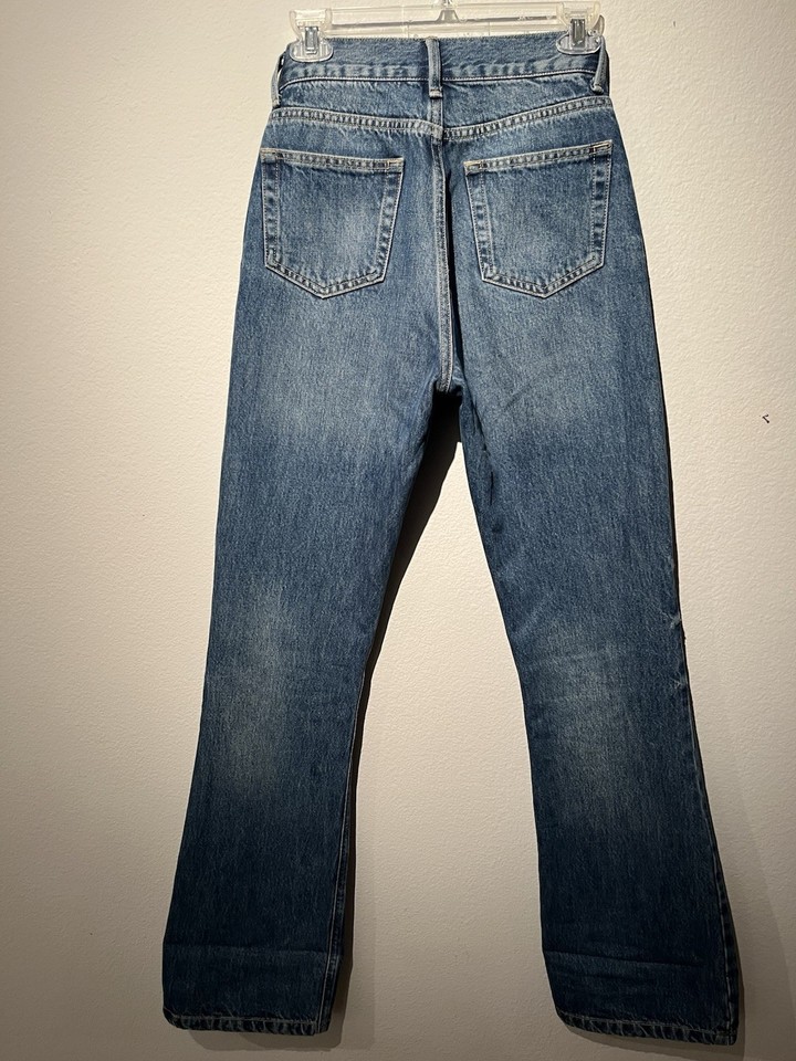 raey Jeans Dark Blue Boyfriend Jeans Straight Leg size 26 | eBay