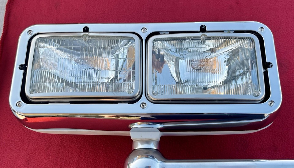 Peterbilt 359 379 389 1980s style dual square headlights headlamps | eBay