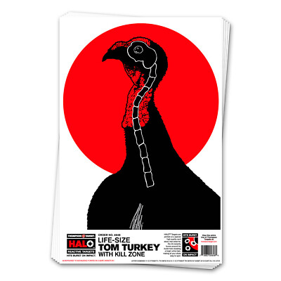 Thompson Target HALO LifeSize Turkey Hunting Targets Reactive Splatter ...