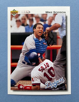 1992 Upper Deck Baseball Mike Scioscia #152 Los Angeles Dodgers | eBay