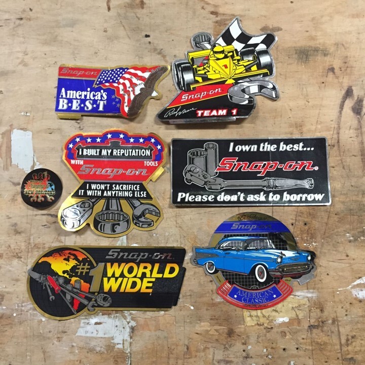 Vintage Snap-On Tools Decal / Sticker Lot Authentic from Rep Decades ...