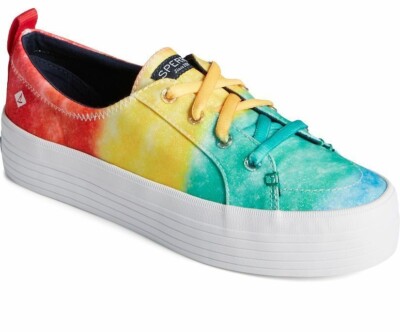 SPERRY WOMEN'S CREST VIBE PLATFORM SNOWCONE ICE CREAM MULTI SNEAKER ...