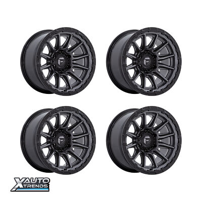 Fuel Off-Road Piston Matte Gunmetal W/ Gloss Black Lip 20X10 6X139.7 ...