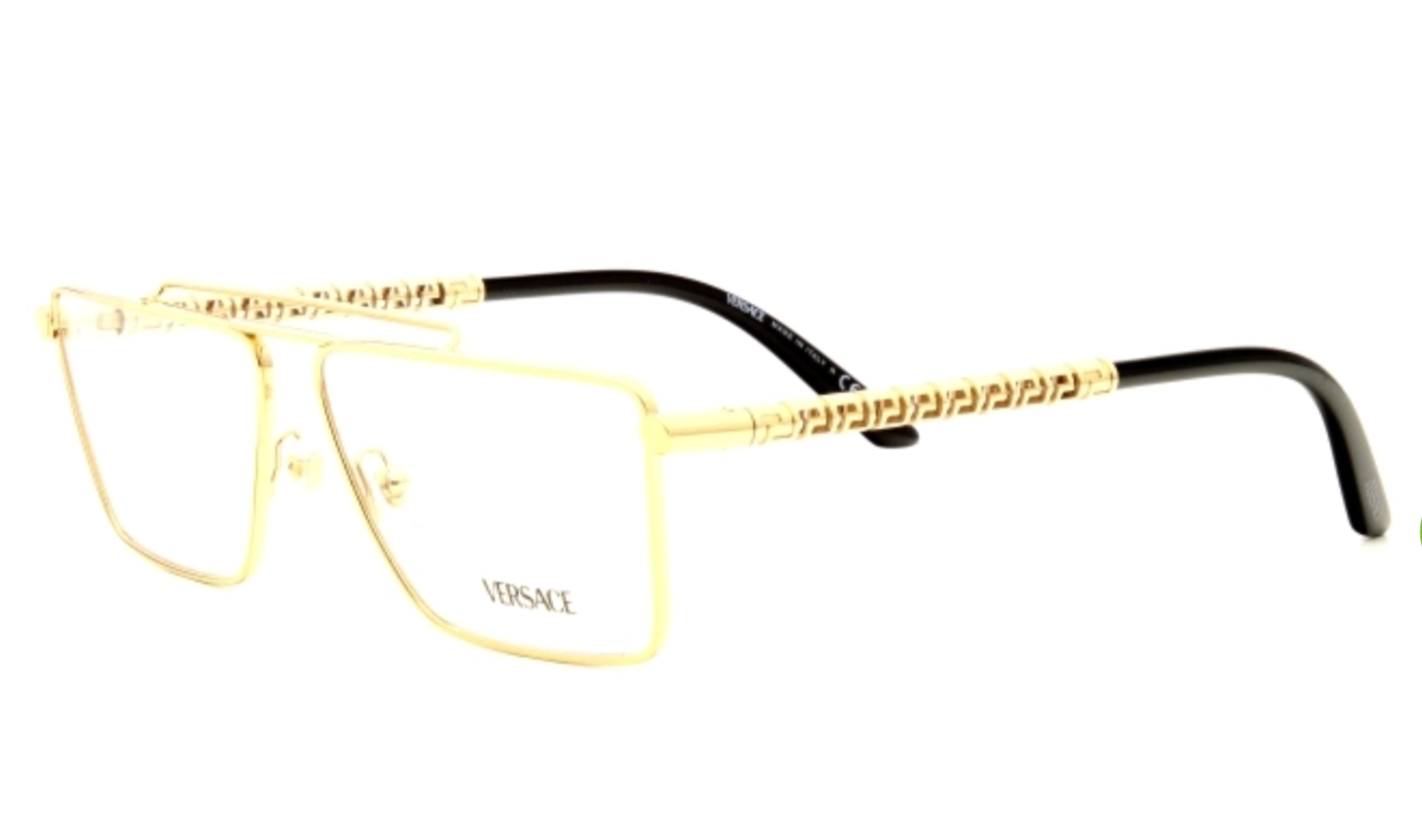 New VERSACE Eyeglasses MOD. 1295 1002 57-13 145 Shiny Gold Frames w ...