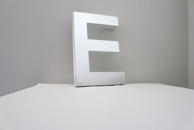 NEW Mirror Alphabet Letter Large Upper Case 20cm "E" | eBay Australia