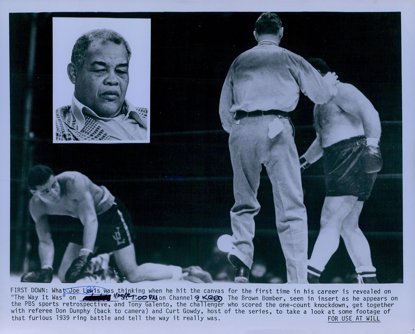 1976 Joe Louis Boxer Knocked Down by Tony Galento 1939 Photo | eBay