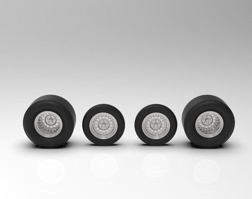 1:25 15” Pro stock style Wheels On Dragster tires. | eBay