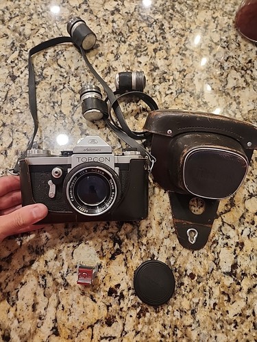 TOPCON AUTOMATIC FILM CAMERA TOKYO KOGAKU RE.AUTO-TOPCOR 1:1.8 f=5.8cm ...