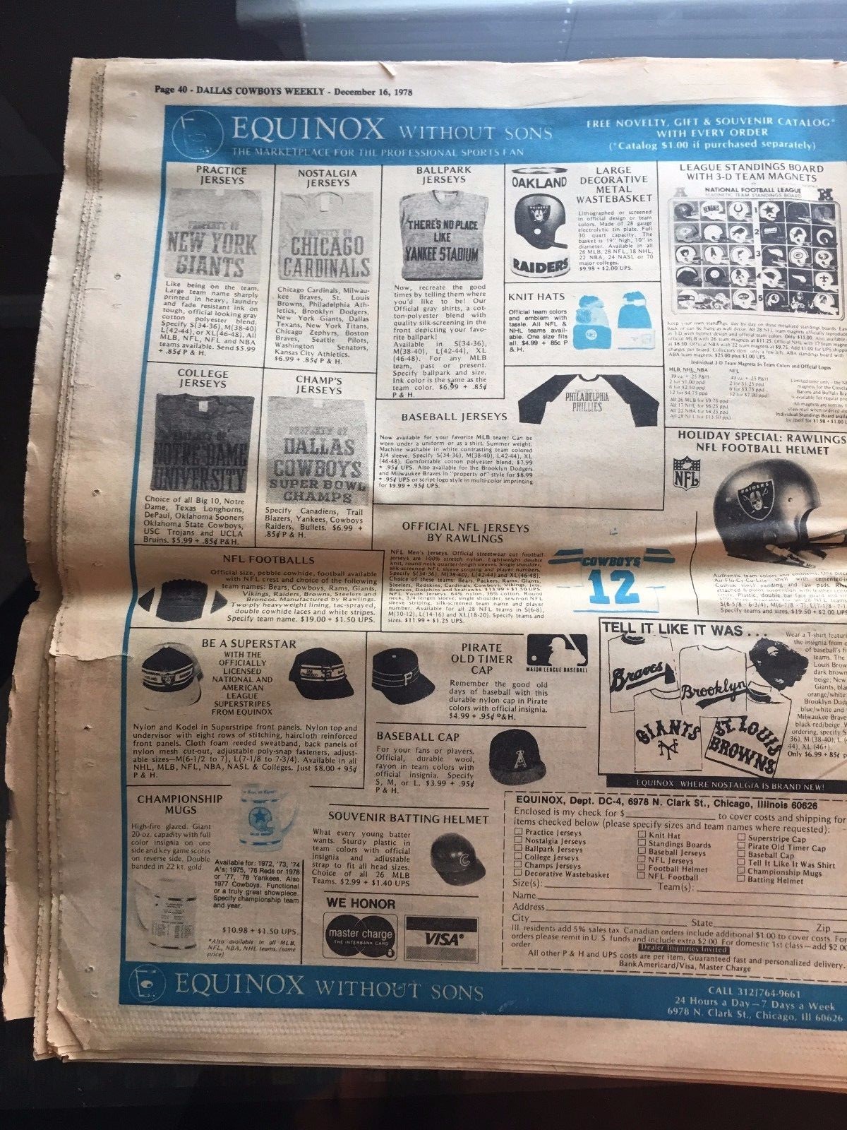 Dallas Cowboys Weekly Magazine December 1978; Vol 4, No 27 Benny Barnes ...