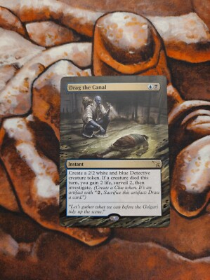 Magic the Gathering Drag the Canal Hand Painted Unique Custom MTG ...