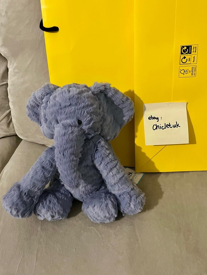 Authentic/ Genuine Jellycat Fuddlewuddle Elephant *Retired * BNWT BRAND ...