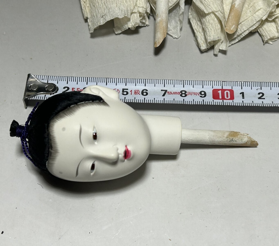 Japanese Doll Set #418 Vtg Hina Geisha Samurai Bunraku Puppet Figure ...