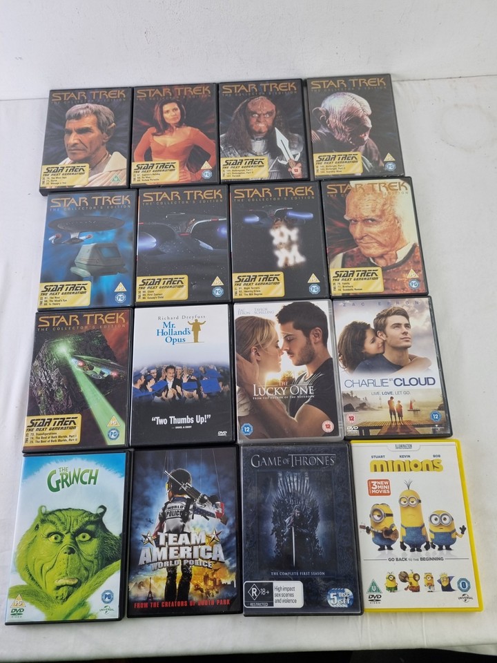 DVD Large 100+ Bundle Job Lot Star Trek & Mix Genre Shrek Nativity ...