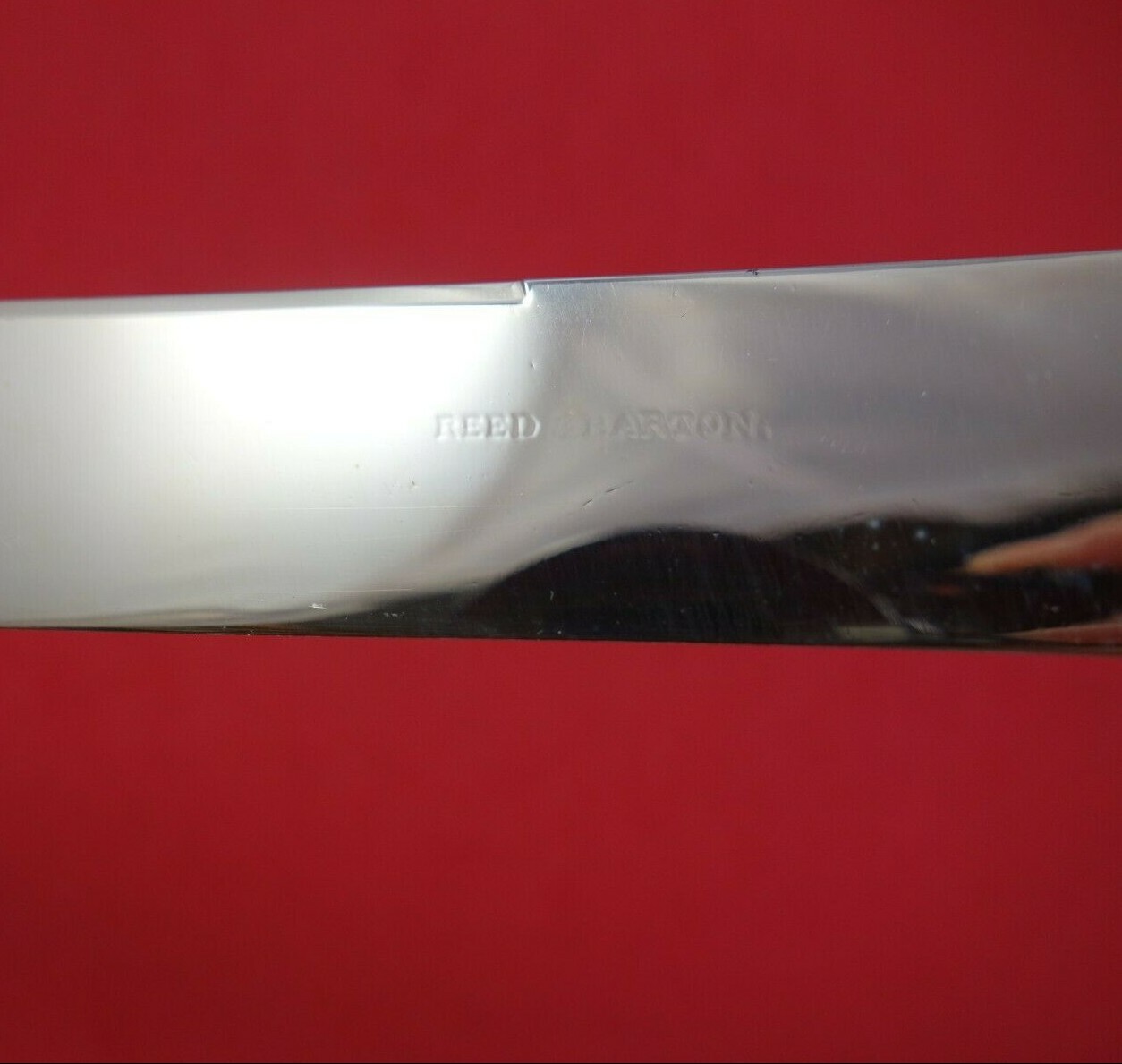 Reed and Barton Silverplated Dinner Knife Blunt w/ Animals Antique 9 5/ ...