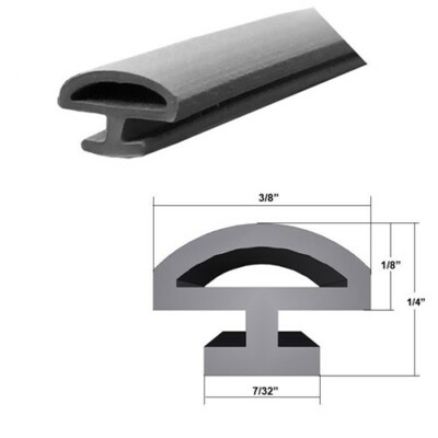 Automotive Grey Bulb Type Gasket, 3/8" Width, 7/32" Backing - 20 Ft. | eBay