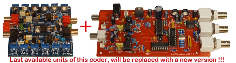 Stereo Encoder & Stereo Compressor Limiter Clipper for FM broadcasting ...