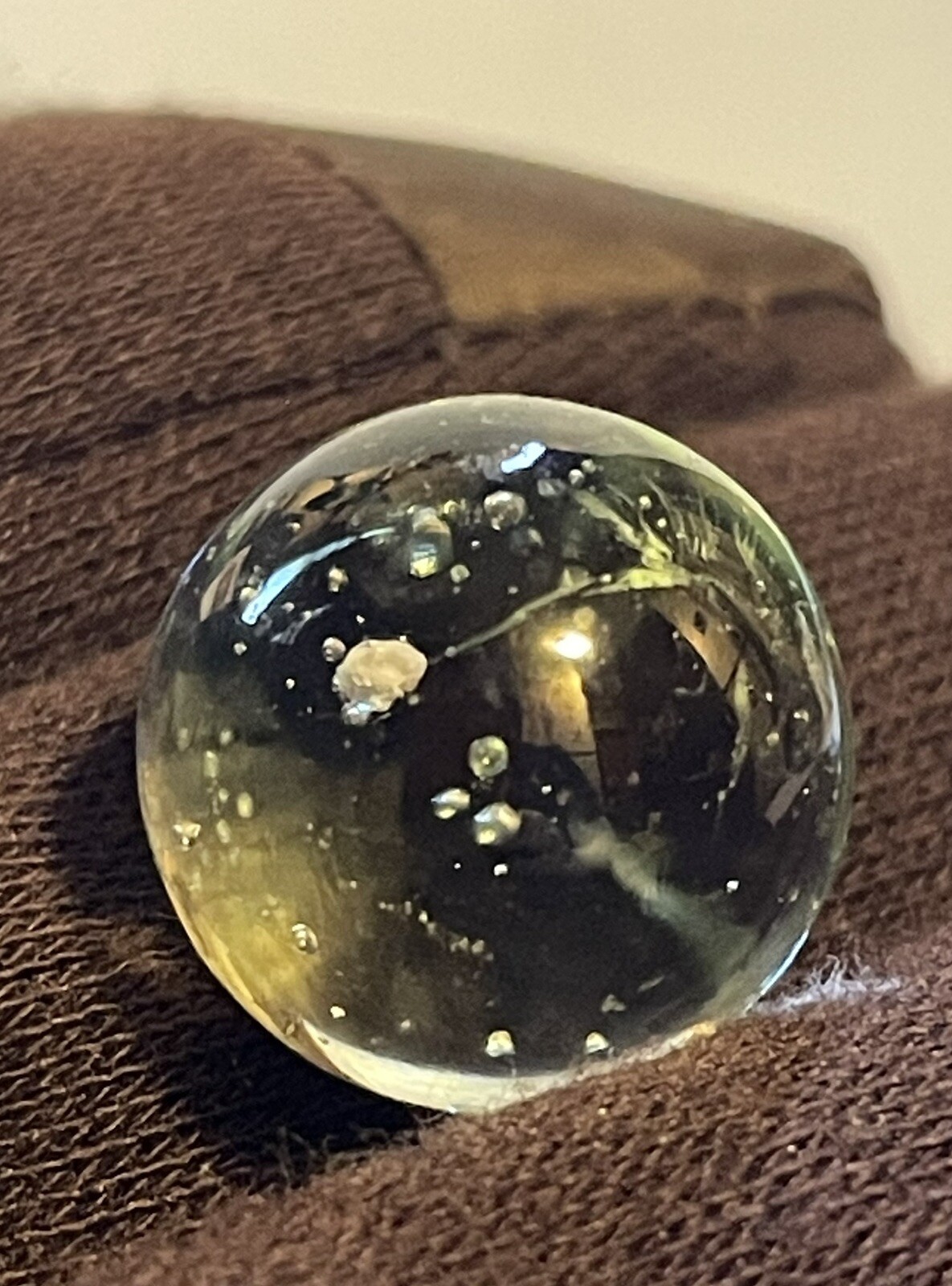 Antique German Sulphide Glass Marble with Unidentified Figure Inside ...