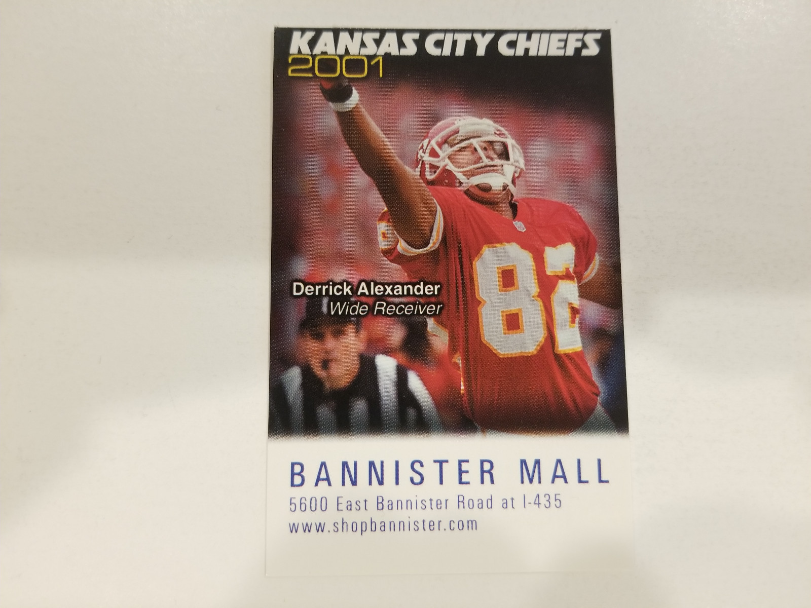 Kansas City Chiefs 2001 NFL Football Pocket Schedule - Bannister Mall ...