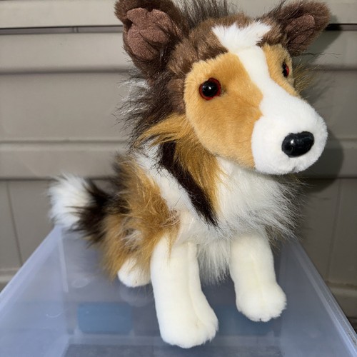 LASSIE Realistic COLLIE Dog Classic Media Douglas 13" Stuffed Plush ...