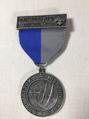 Appomattox VA Historic Trail Blue Ridge Council BSA Trail Medal | eBay