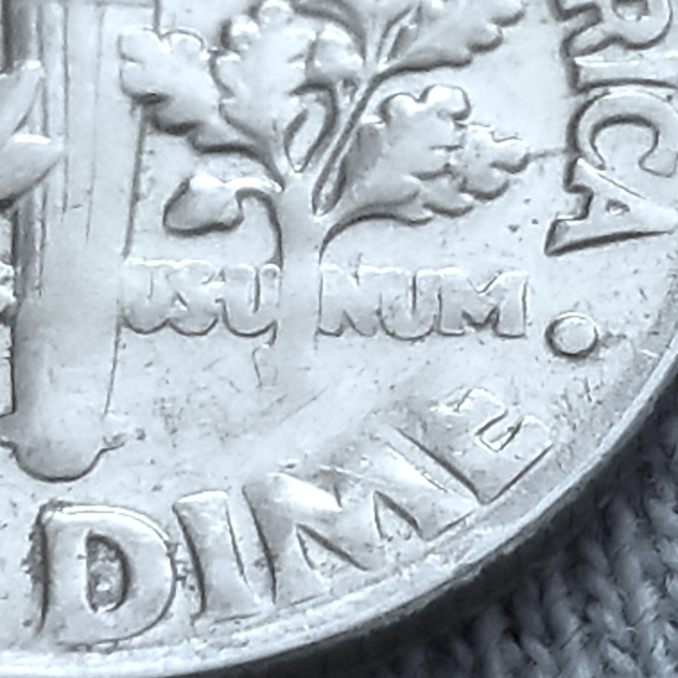 1985 D Roosevelt Dime 10c Strike Errors Broadstrike error Fade Fat ...