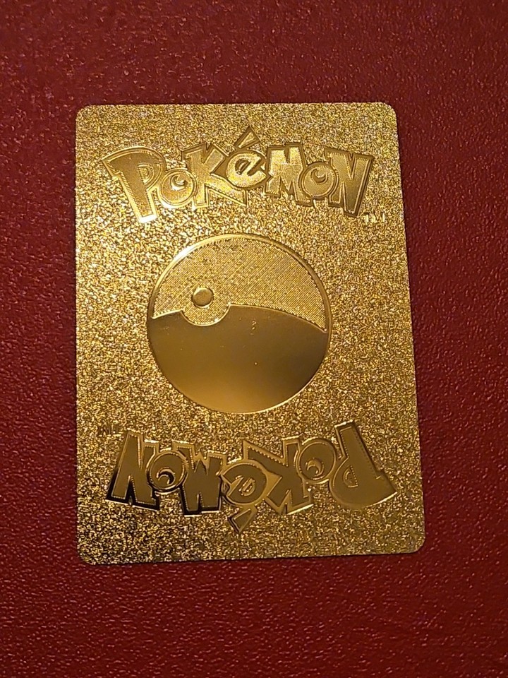 Pokemon Charizard DX 52/100 Gold Metal Pokemon Card Max Wildfire HP500 ...