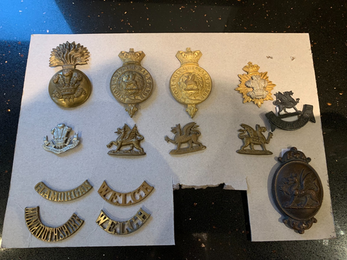 Welsh Victorian Military Cap Badges Provenance: collection Rhondda ...