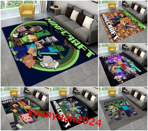 Minecraft Game Anti-Slip Floor Rugs Kids Bedroom Decors Carpet Doormat ...