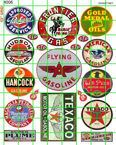 4006 DAVE'S DECALS HO 1:87 DECAL SET VINTAGE OIL AND GAS SET FREE ...