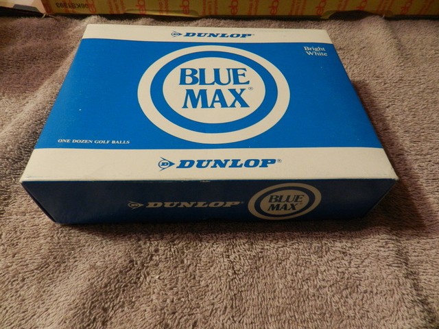 1 Dozen Vintage Dunlop Blue Max Bright White Pepsi Cola Logo Golf Balls ...