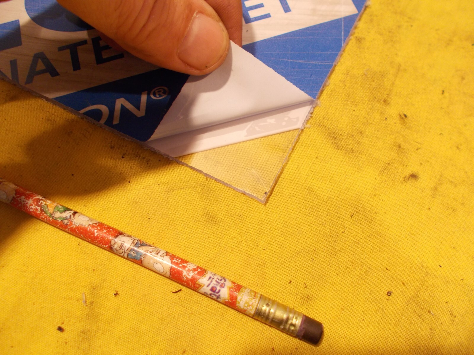 HYZOD CLEAR POLYCARBONATE SHEET glazing plastic flat stock .118" x 6" x ...