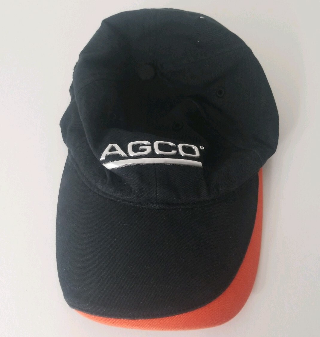 AGCO Logo 2006 Limited Edition Orange Black Cap Hat Adjustable Stapback ...