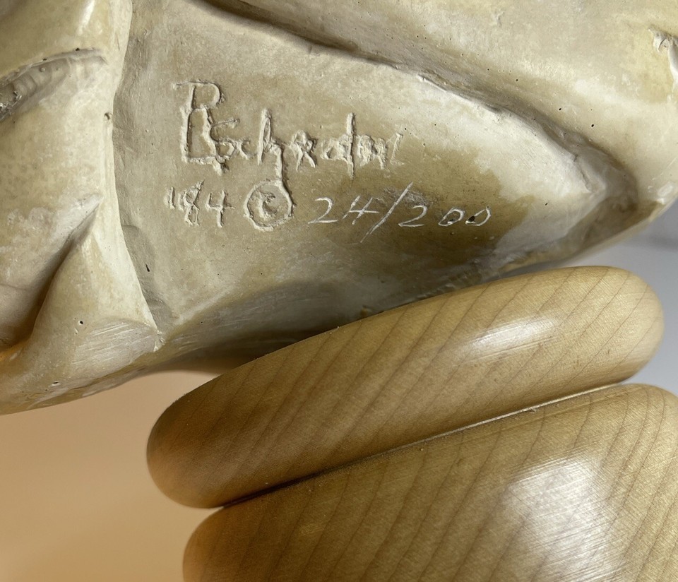 Ron Schroder Sculpture 10 1/2 Inches Native American Man Signed 24/200 ...