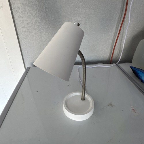 3x LED Room Essentials Table Task Lamp Campanula White *READ ...