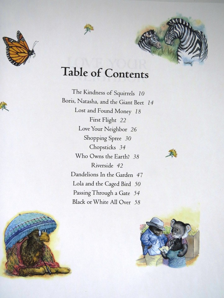 Love Your Neighbor Stories of Values and Virtues Arthur Dobrin Animal ...