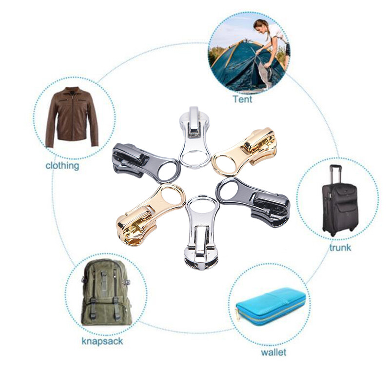 10Pcs Fix Zipper Zip Slider Repair Instant Kit Removable Rescue ...