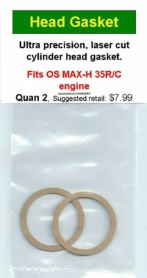 OS MAX-H 35R/C Cylinder Head Gasket 2 Pack NIP | eBay