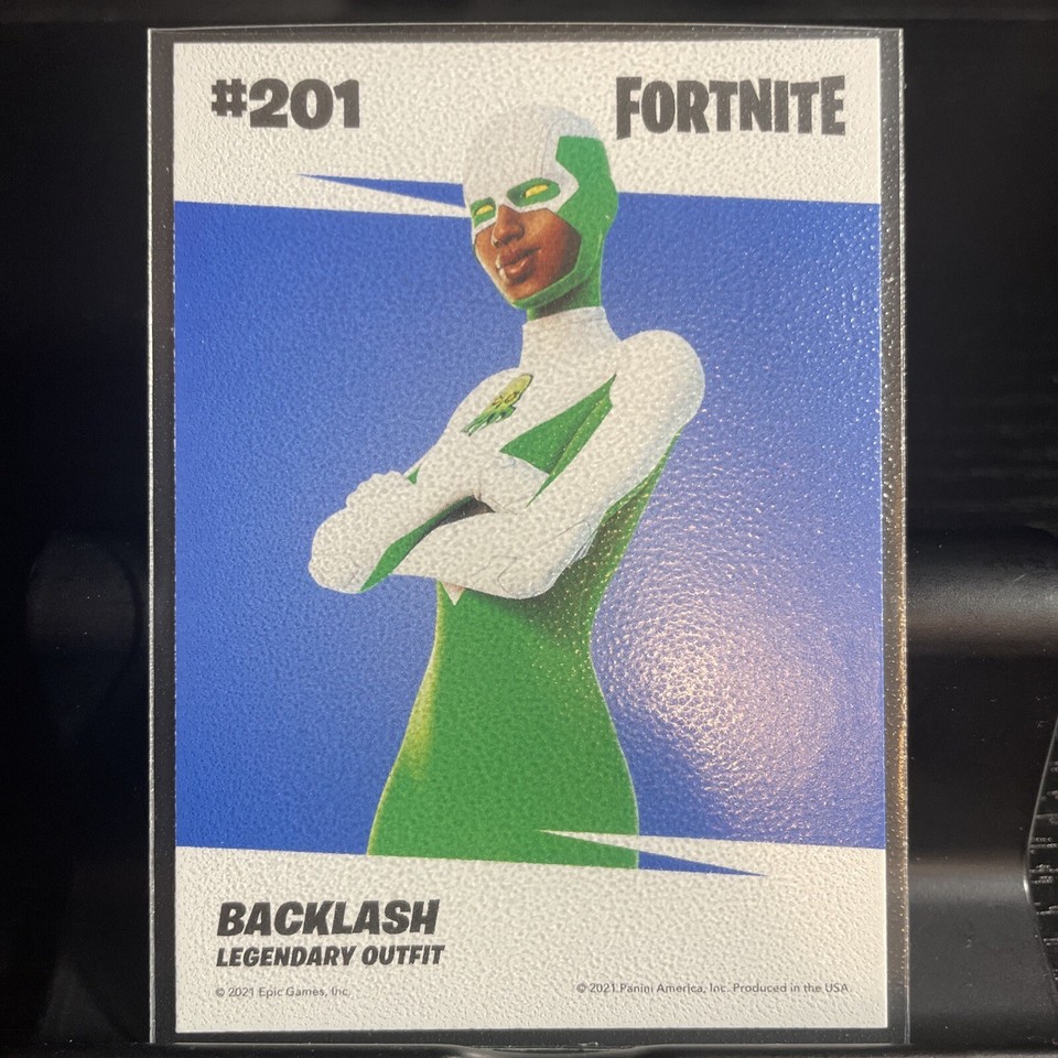 2021 Panini Fortnite Series 3 Backlash #201 Base Set Legendary Outfit ...