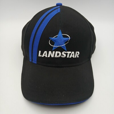 Landstar Trucking Hat Advertising Cap Black Strap Back White Script ...