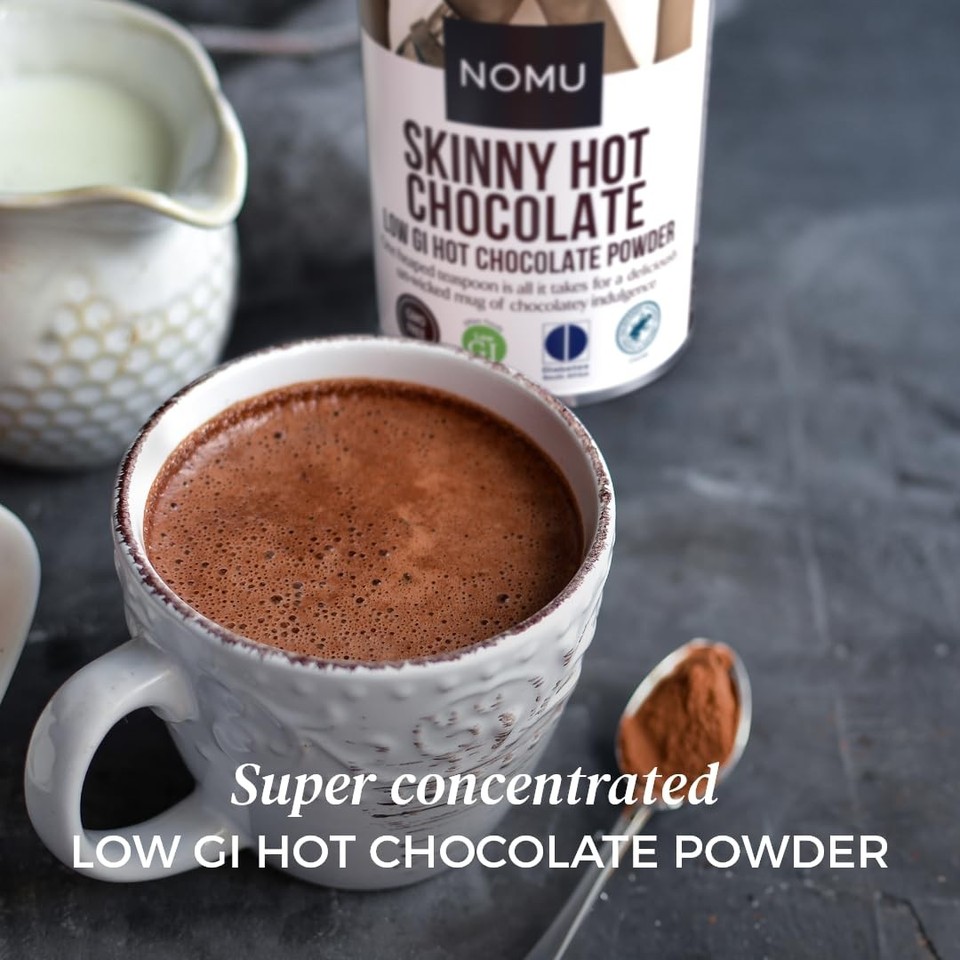 NOMU Skinny 60% Cocoa Hot Chocolate, 33 Servings, No 7.05 Ounce (Pack ...
