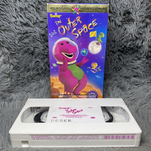 Barney in Outer Space VHS Tape 1998 Classic Collection Lyrik Studio ...