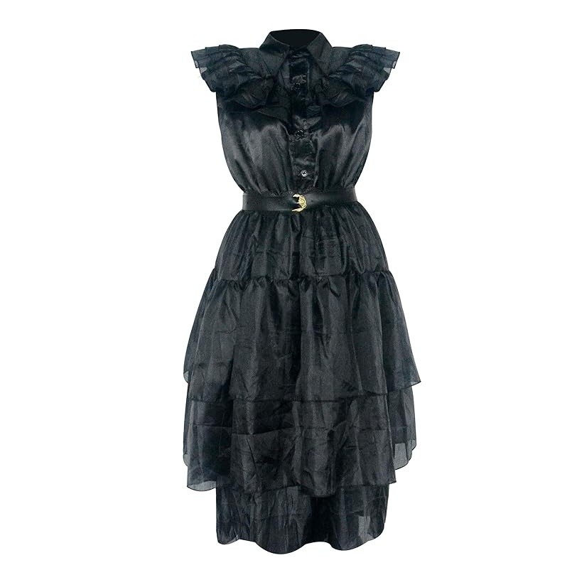 Black Raven Rave Party Dress - Wednesday - Costume - Women - 2 Sizes | eBay