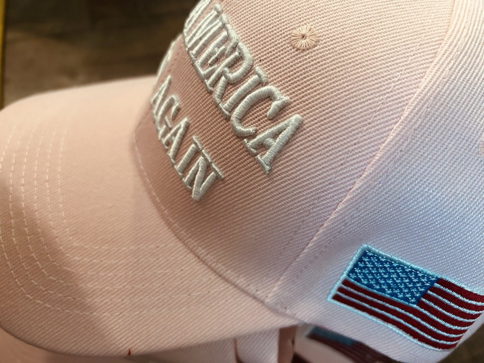 Pink MAGA Cap 45-47th President Donald Trump Make America Great Hat EMB ...