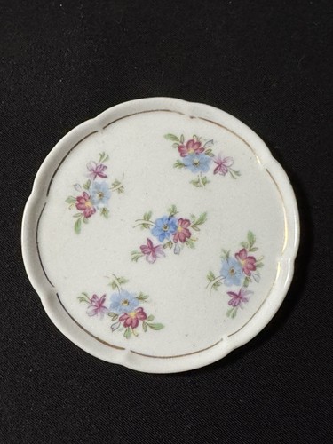 Vintage Mini Saji Fancy China Blue Pink Trinket Dish Made in Japan 3.5 ...